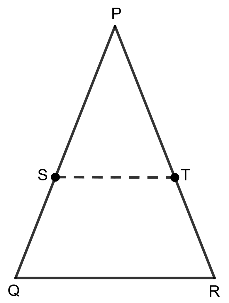 In the given figure, PQR is a triangle whose area is 75 cm2. | KnowledgeBoat