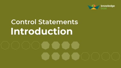 Introduction to Control Statements | Video Tutorials for ICSE Computer Applications with BlueJ ...