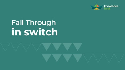 Fall Through in switch | Video Tutorials for ICSE Computer Applications with BlueJ | KnowledgeBoat