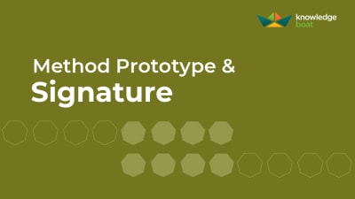 Method Prototype & Signature | Video Tutorials for ICSE Computer Applications with BlueJ ...