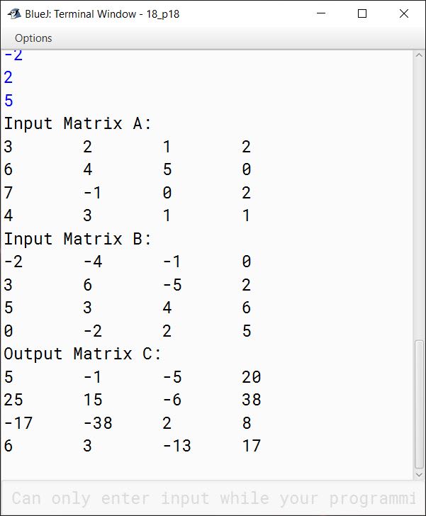 Java Program To Do Square Matrix Multiplication Matrix Product 