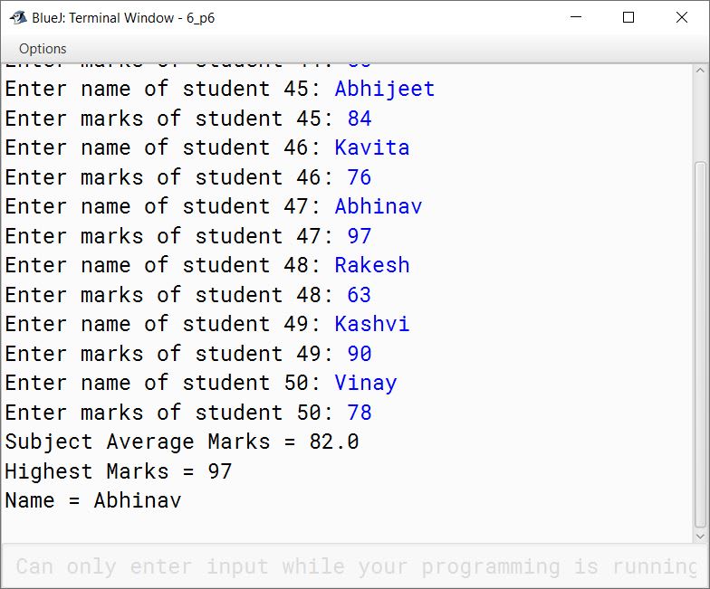 The marks obtained by 50 students in a subject are tabulated as ...