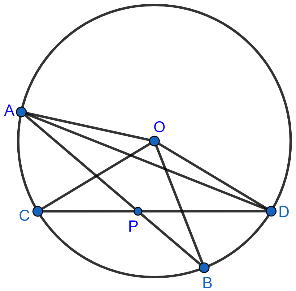 Two Chords Ab And Cd Intersect At P Inside The Circle Prove