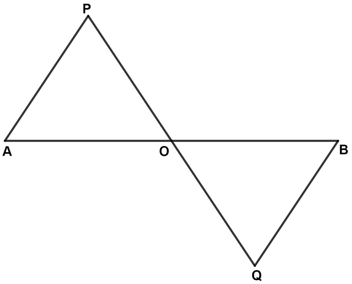 In the following diagram, AP and BQ are equal and parallel | KnowledgeBoat