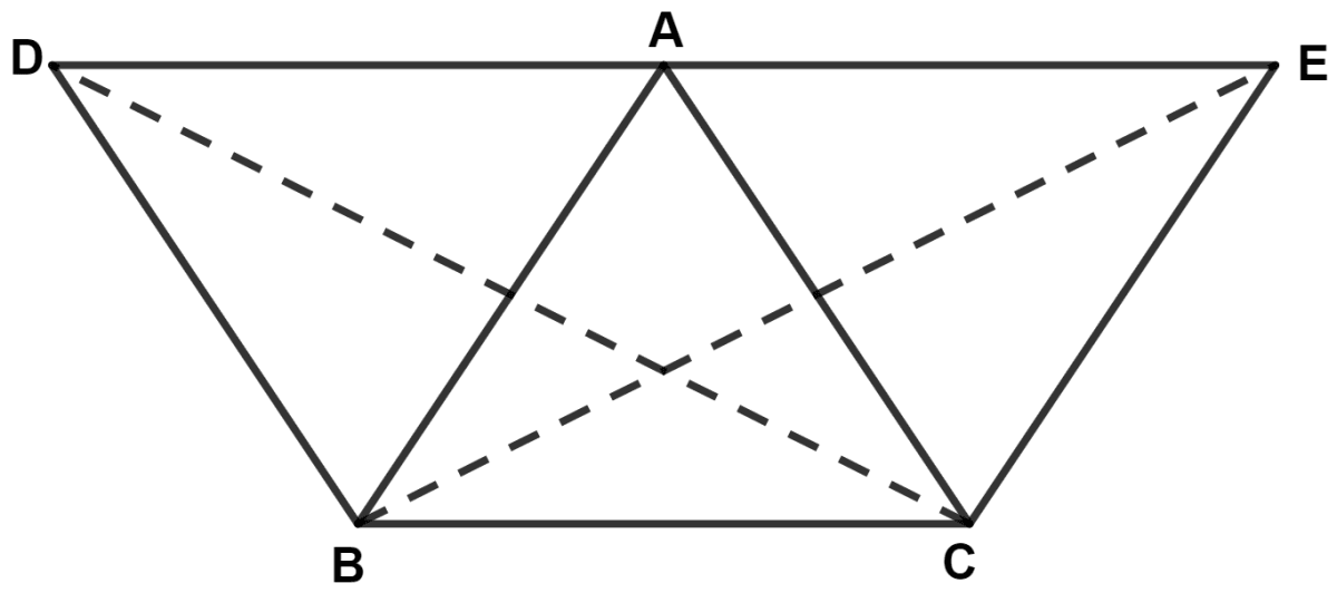 On The Sides Ab And Ac Of Triangle Abc Equilateral Knowledgeboat