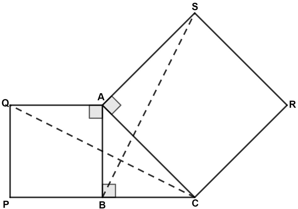 In The Figure Given Below Triangle Abc Is Right Angled At Knowledgeboat
