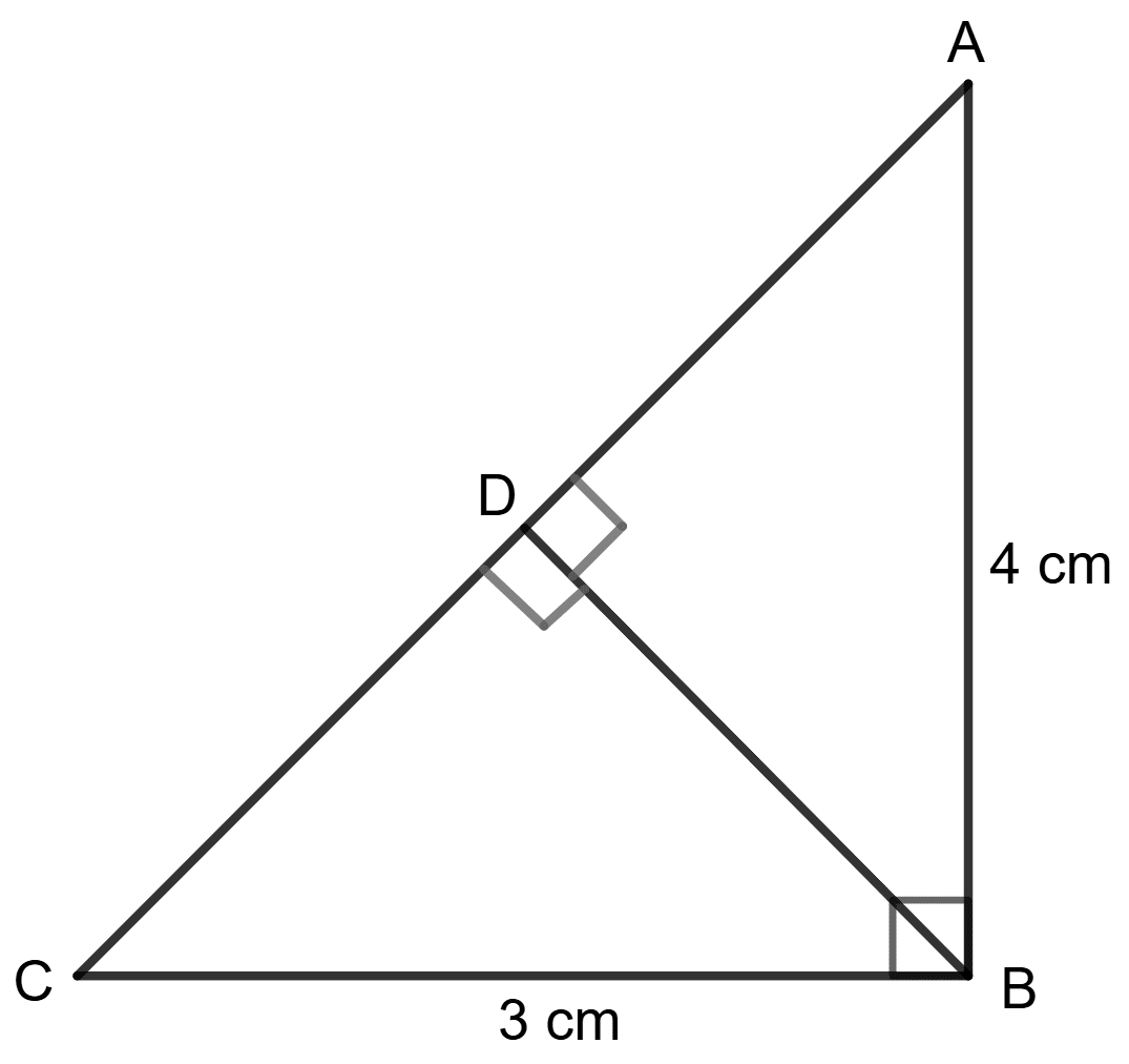 In the given figure, triangle ABC is right-angled at B. D is | KnowledgeBoat