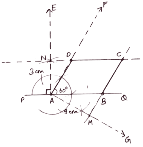 The perpendicular distances between the pair of opposite | KnowledgeBoat