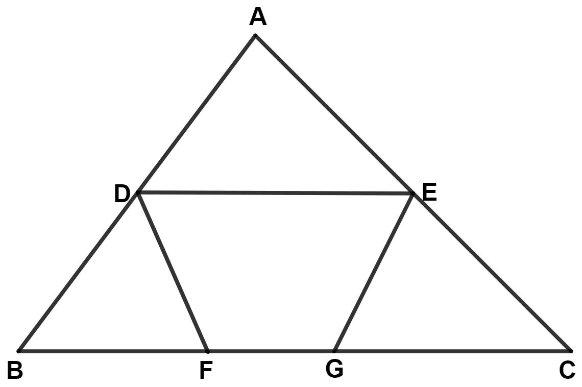 The Given Figure Shows An Equilateral Triangle Abc With Each Knowledgeboat