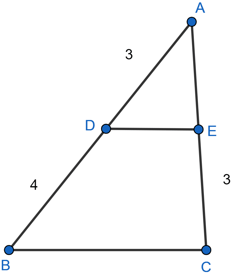 In The Adjoining Figure DE BC And All Measurements Are KnowledgeBoat