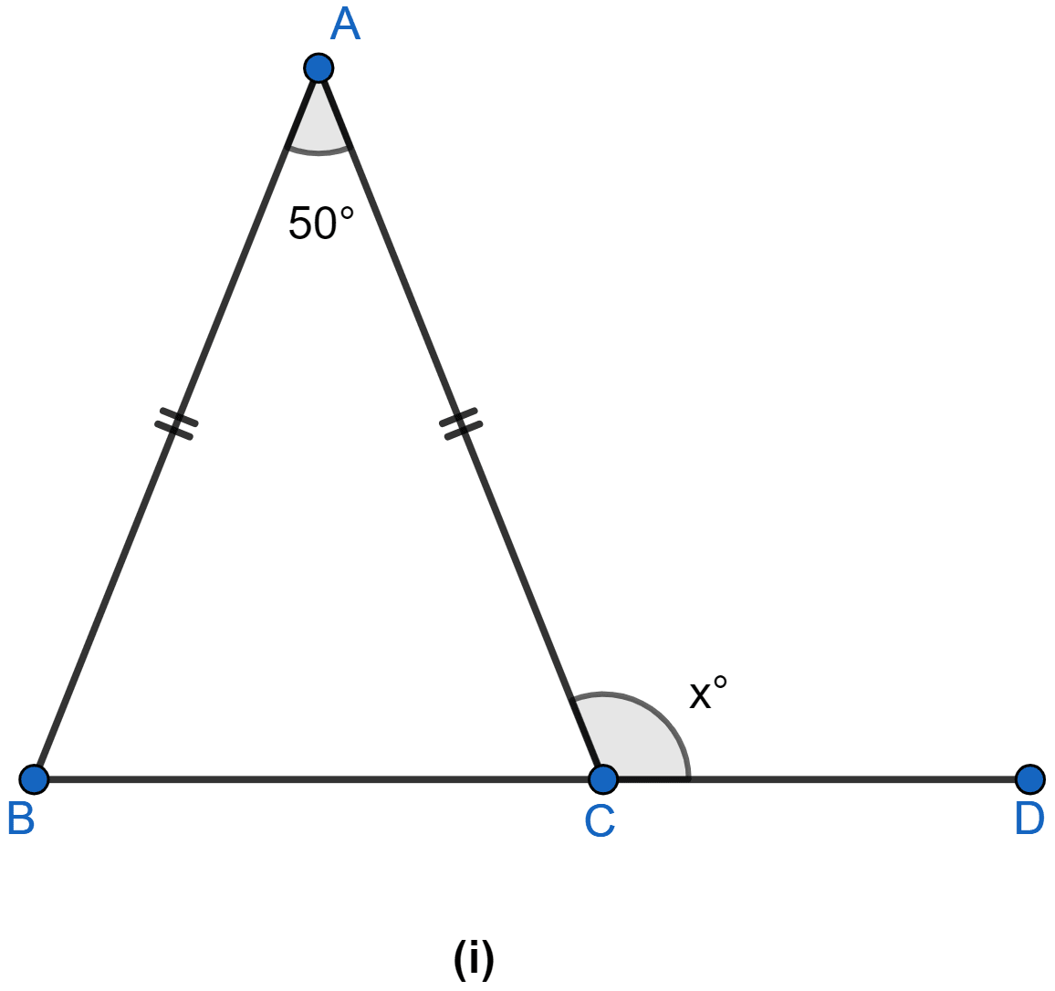 In The Following Figure Find The Value Of X KnowledgeBoat