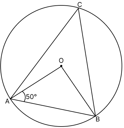 Assertion (A): In the given figure, if O is the centre of | KnowledgeBoat