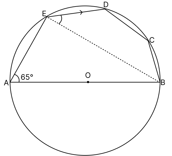 In the given figure, ABCD is a cyclic quadrilateral whose | KnowledgeBoat