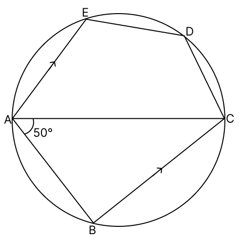 In the given figure, A, C, B, D are points on the circle | KnowledgeBoat